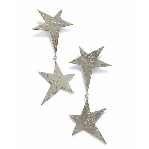 JAREDJAMIN Shooting Star Dangle Earrings - Silver