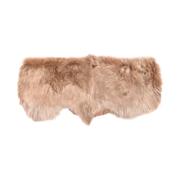 OWEN BARRY Neutrals Sheepskin Wrap Caramel Sahara Tan Jenna By - Brown
