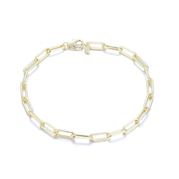 KAMARIA Paperclip Link Chain Bracelet - Gold