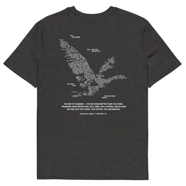 ANCHOR & CREW Heather Seven You Are Enough X Mental Health Editions T-shirt - Black