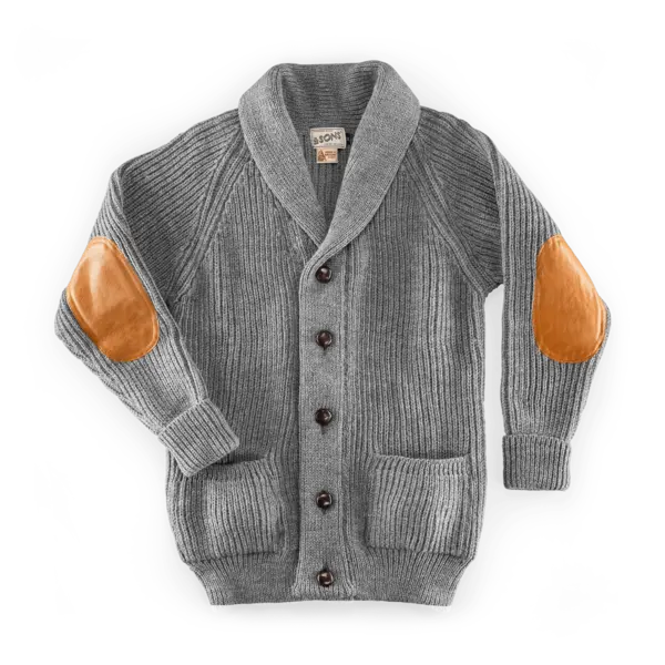 &SONS TRADING CO British Wool Shawl Cardigan