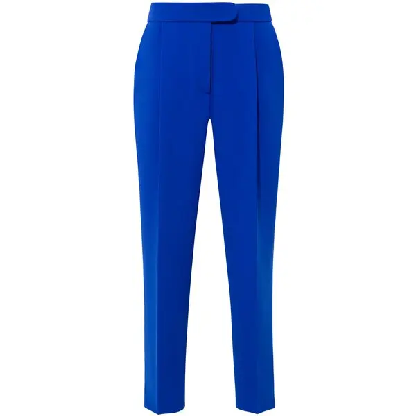 FEMPONIQ High Waisted Tailored Trousers - Blue