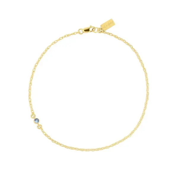 SET & STONES Something Blue Anklet - Gold
