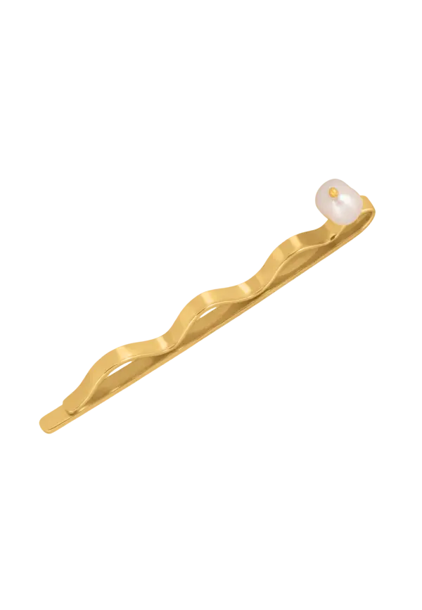 LAVANI JEWELS Lyra Pearl Hairpin - White