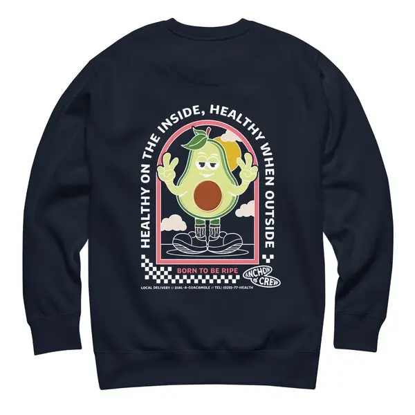 ANCHOR & CREW Dial-a-local Organic Cotton Sweatshirt - Blue
