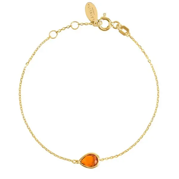 LATELITA Pisa Mini Teardrop Bracelet - Gold/yellow