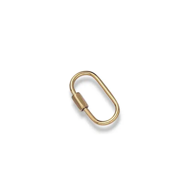 ALEXIE OF ATHENS Chunky Carabiner Charm Keeper - Gold