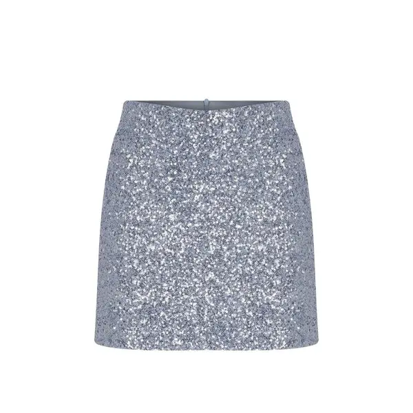 NAZLI CEREN Marde A-line Sequin Mini Skirt