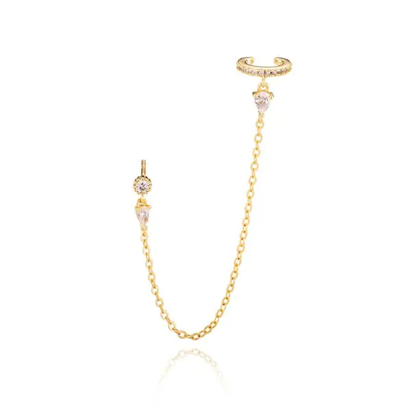 AARIA LONDON Kaia Mini Cuff Earring - Gold