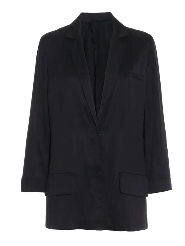 HELENE GALWAS Barbara Relaxed Blazer - Black