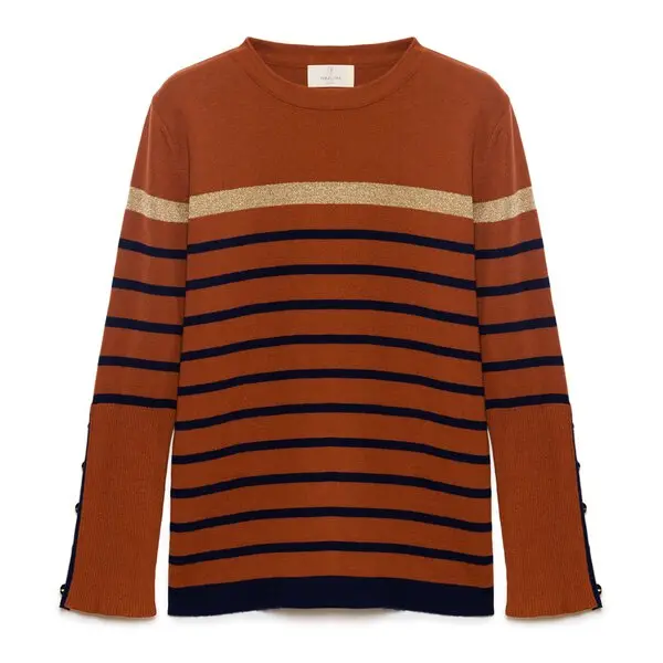 PERALUNA Striped Knit Jumper