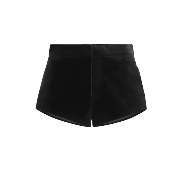 ANGELIKA JOZEFCZYK Velvet Mini Shorts