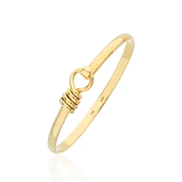 AUREE JEWELLERY Bayswater Vermeil Rope Bangle - Gold