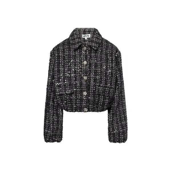 AMY LYNN Sequin Boucle Cropped Jacket