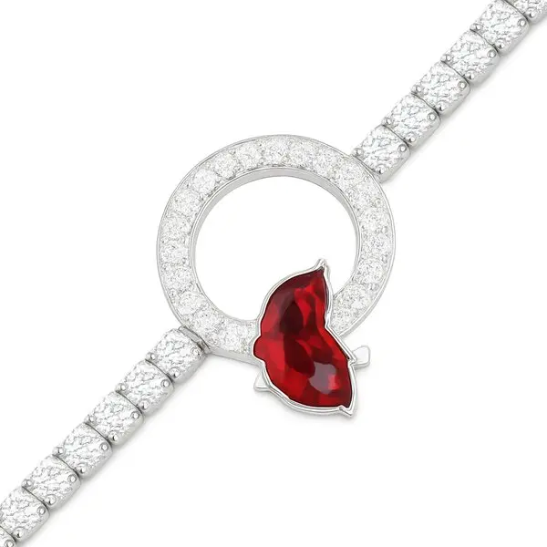MAISON DE GALA Scarlet Butterfly Bracelet - Silver