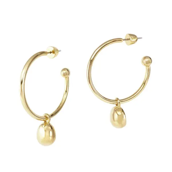 BIKO Galina Large 2-in-1 Hoop Earrings - Gold