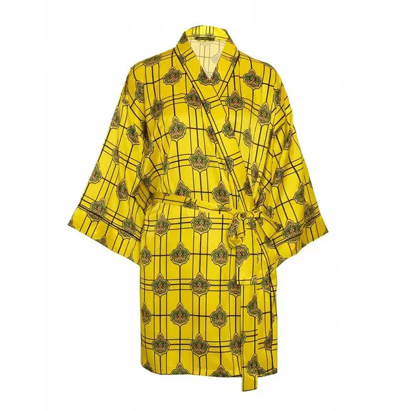 EMMA WALLACE Chaa Dressing Gown - Yellow