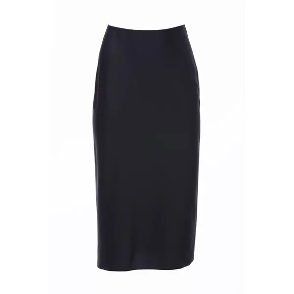 CARLOSLINES Bias Satin Skirt
