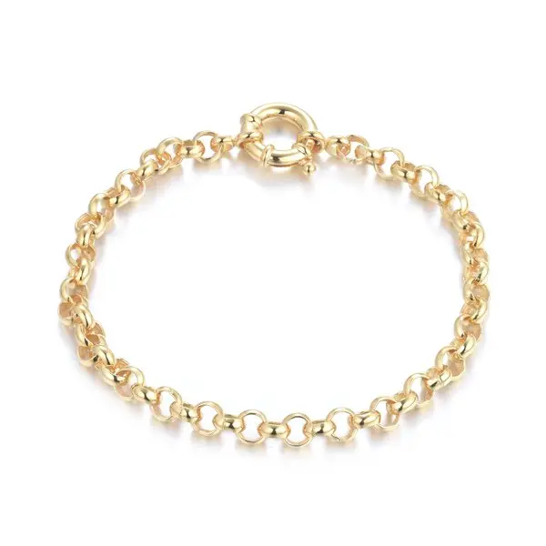 KAMARIA Rolo Link Chain Bracelet - Gold