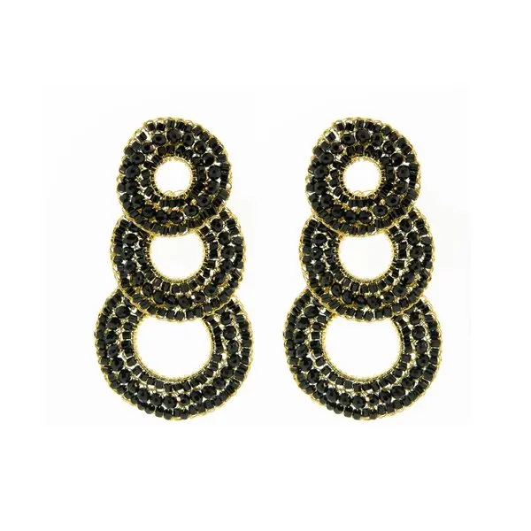 LAVISH BY TRICIA MILANEZE Gush Cascade Earrings - Black