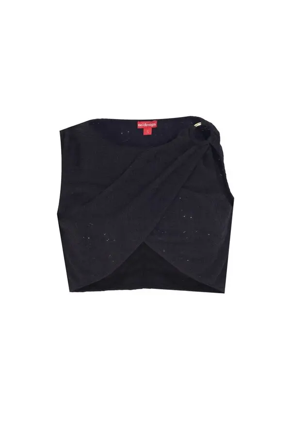 NO'DESIGN Myth Buckle Detail Crop Top