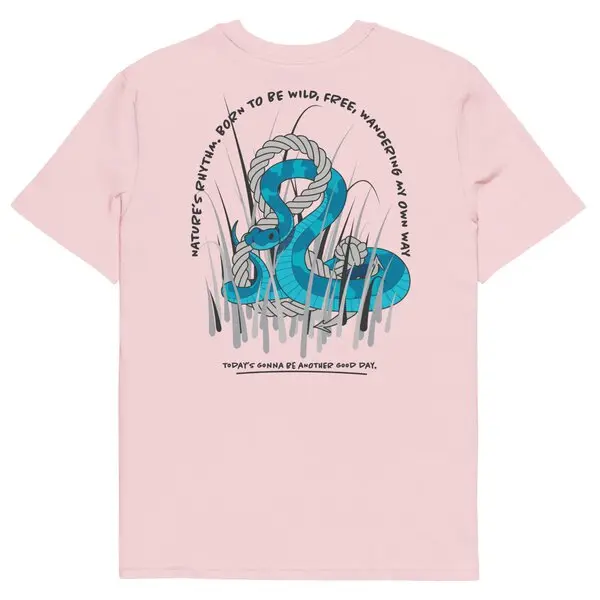 ANCHOR & CREW Cotton Snake Graphic T-shirt - Pink