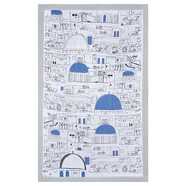 PEPPER VALLY Cotton Beachtowel Cyclades - Blue
