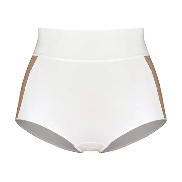 MONIQUE MORIN LINGERIE Core Shorty With Cutout Illusion - White