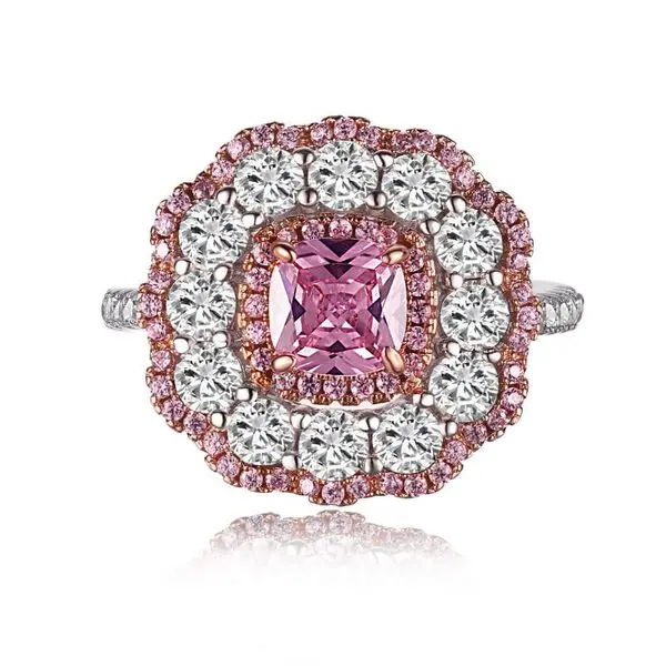 VIVIANA HALIL The Marilyn Ring - Silver/pink