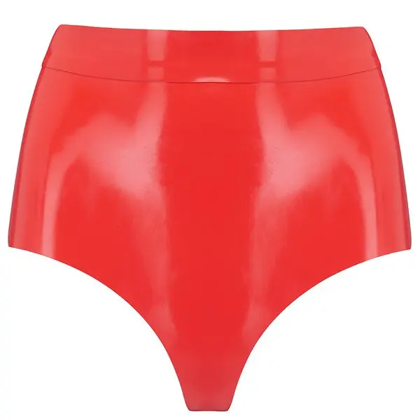ELISSA POPPY Latex Disco Pant - Red