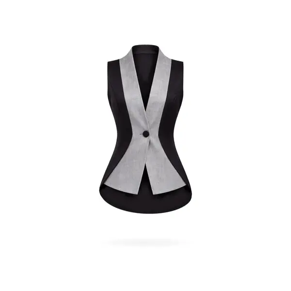 LUMINA ELIGMA The Gathered Suit Vest Ensemble