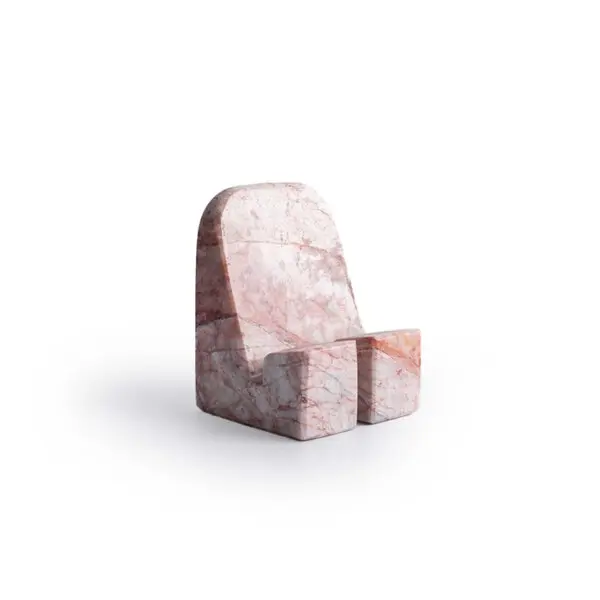 AND JACOB Phone Holder Pink Marble - Rose Gold