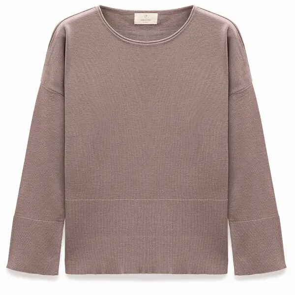 PERALUNA Rio Flat Knit Boat-neck Jumper - Grey