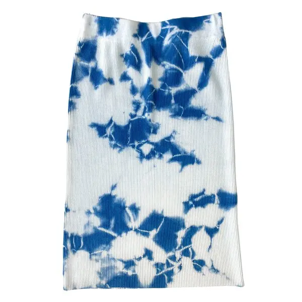 ZENZEE Cashmere Pencil Skirt - Blue