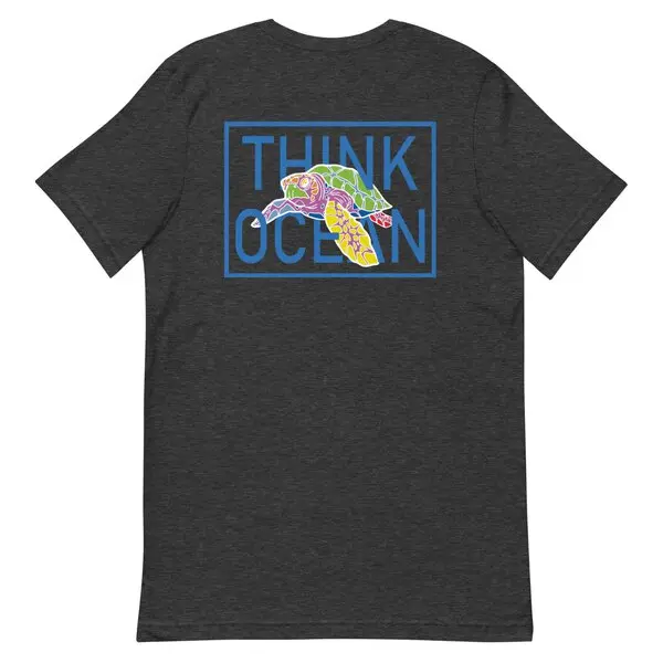 ANCHOR & CREW Think Ocean Turtle Embroidered T-shirt - Black