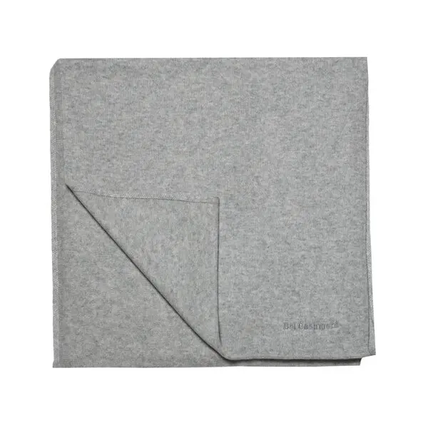 BEL CASHMERE Big Knitted Scarf - Grey