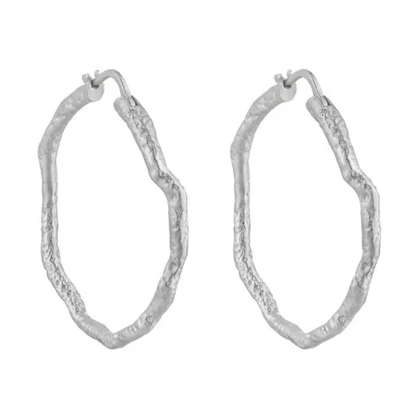 JANUS EDINBURGH Cairn Gorm Sterling Hoop Earrings - Silver