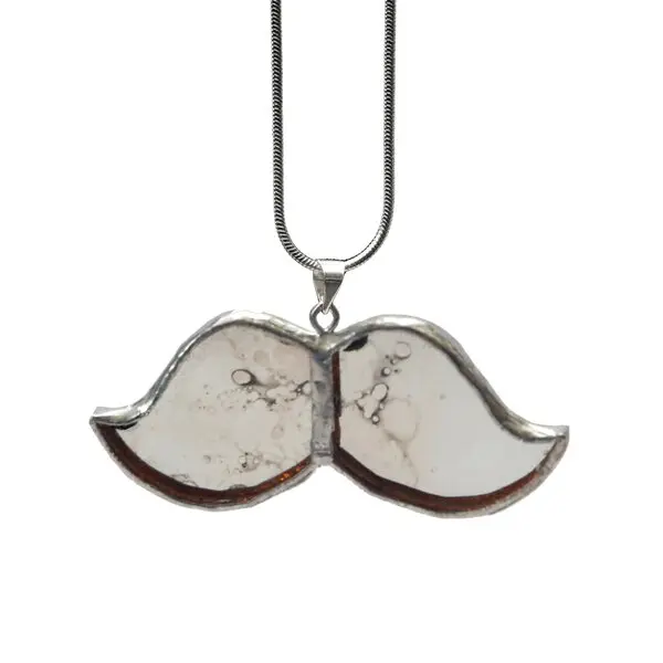 LAURA DAILI Neutrals / The Dandy Reflection Mirror Pendant - Silver