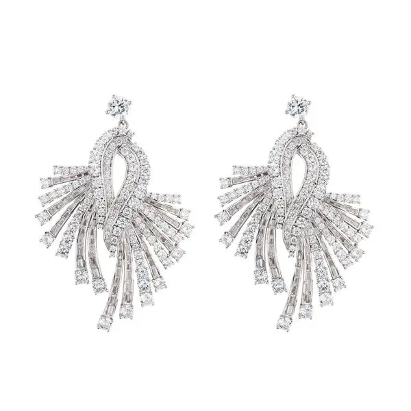 STEPHANIE BROWNE AUSTRALIA Waldorf Crystal Earrings - Silver