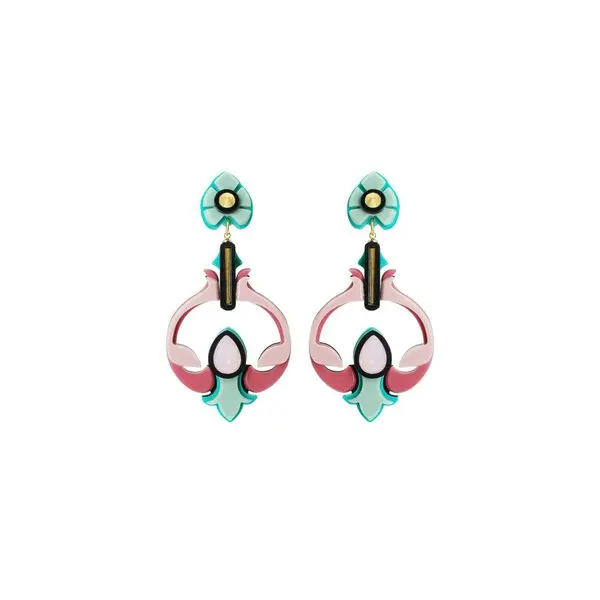 GISSA BICALHO Ninna Candy Pendant Earrings - Pink