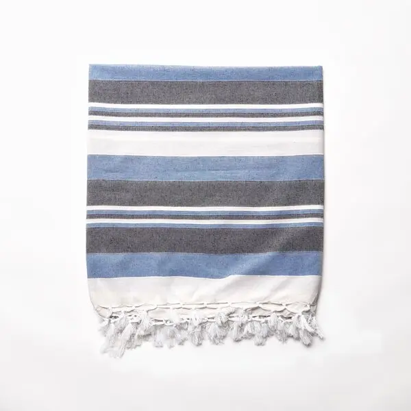 GREYMINT Blue / Grey Paros Throw - Blue/grey