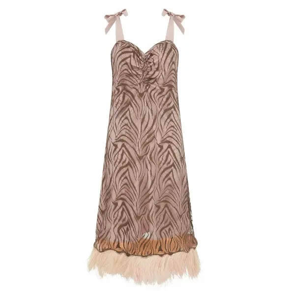 LISA THE LABEL Miss Simpson Slip Dress - Brown