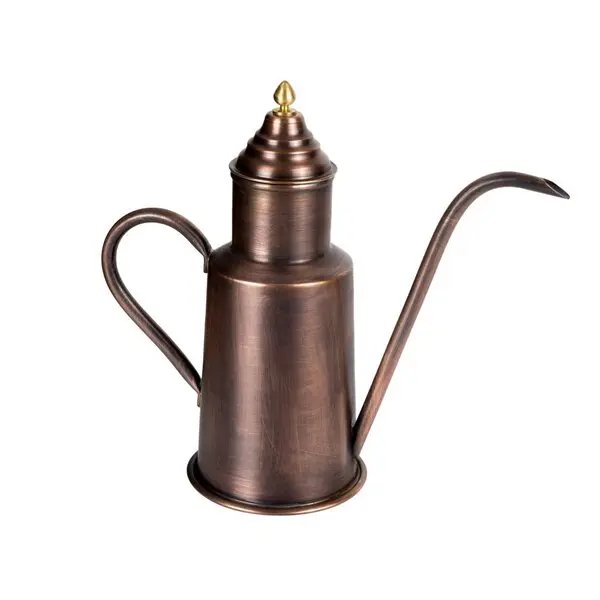 ANATOLIACRAFT Red Matte Copper Olive Oil Dispenser - Brown