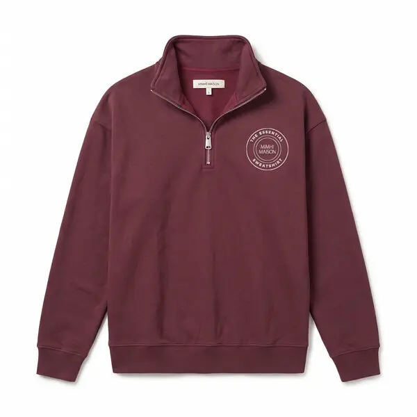 MIMHÍ MAISON Oversized Half-zip Sweatshirt