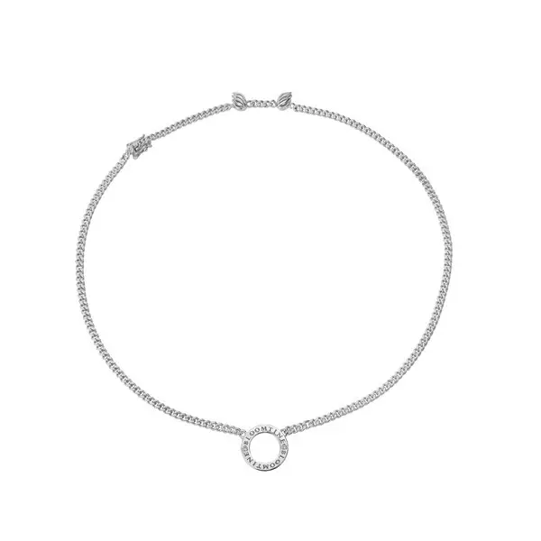 BLOOMTINE | EARTH ANGEL HQ Mini Halo Wings Diamond Choker - Silver