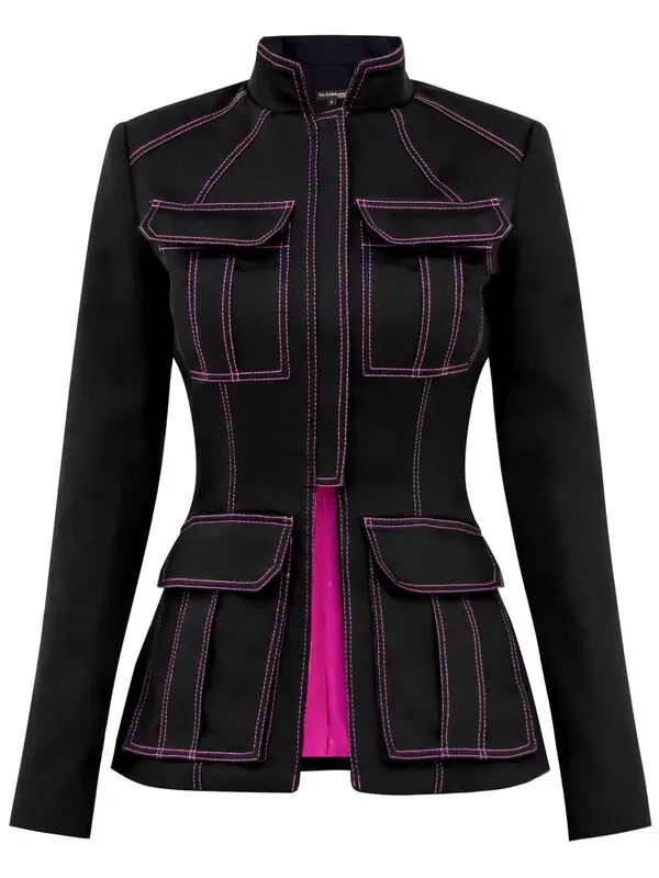 TIA DORRAINE Tailored Jacket With Cargo Pockets