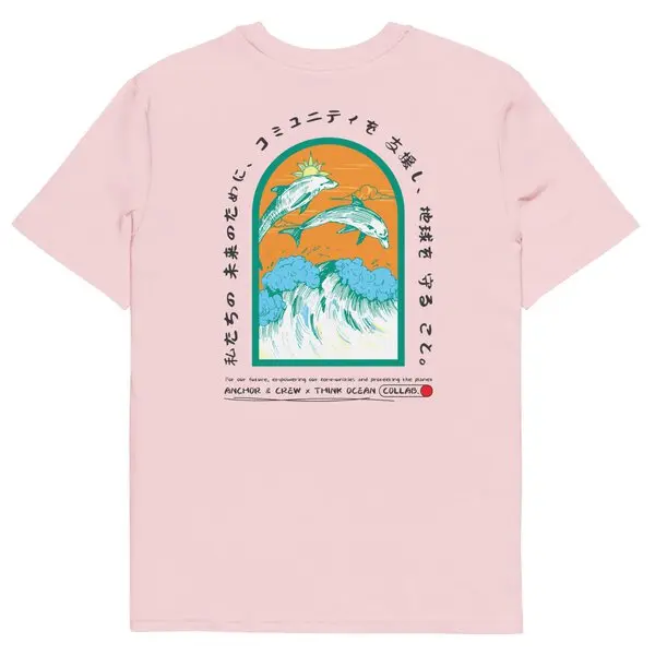 ANCHOR & CREW Organic Cotton Graphic T-shirt - Pink