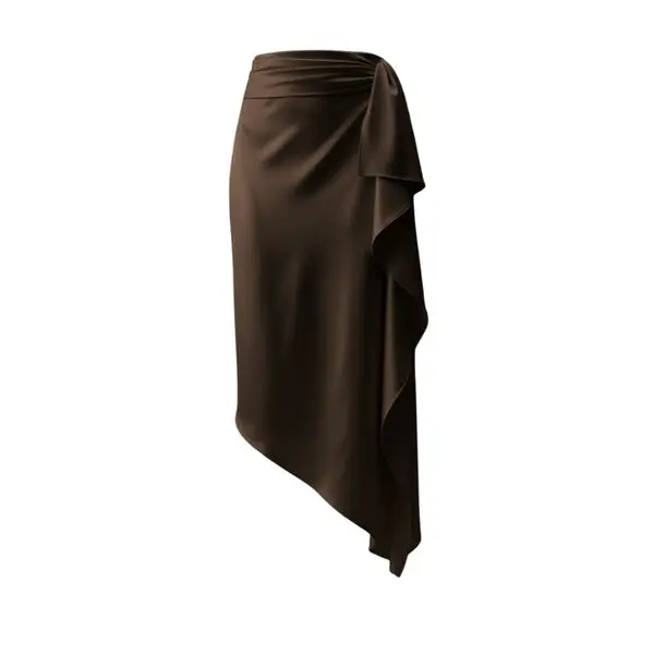 IZABELA MANDOIU Asymmetric Draped Skirt