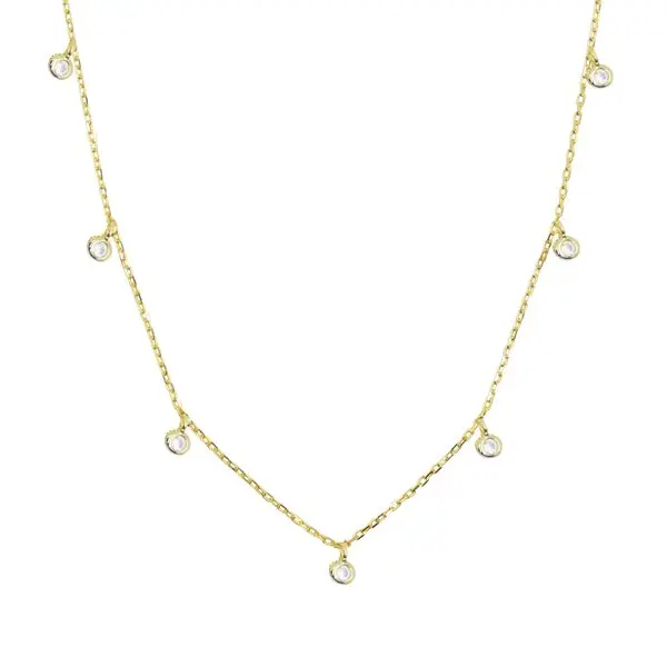 KAMARIA Dew Drops Crystal Choker - Gold