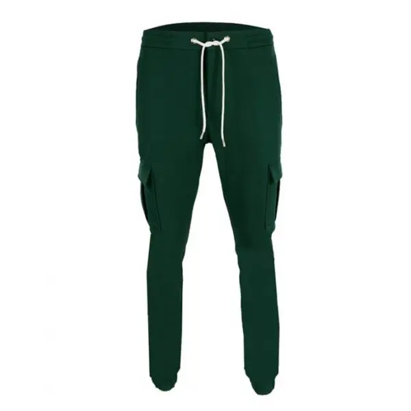 DAVID WEJ Ashford Drawstring Cargo Trousers - Green